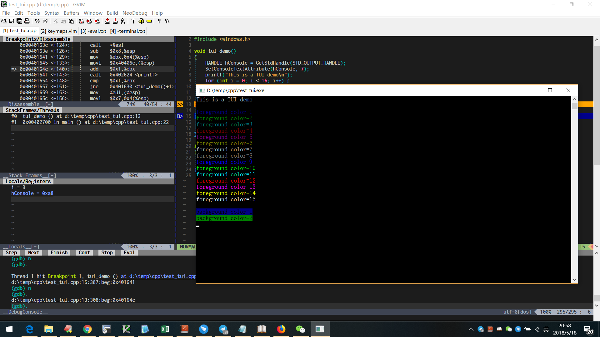 Can I use termdebug.vim on Windows ?? · Issue #2882 · vim/vim · GitHub Can I use termdebug.vim on Windows ?? · Issue #2882 · vim/vim · GitHub