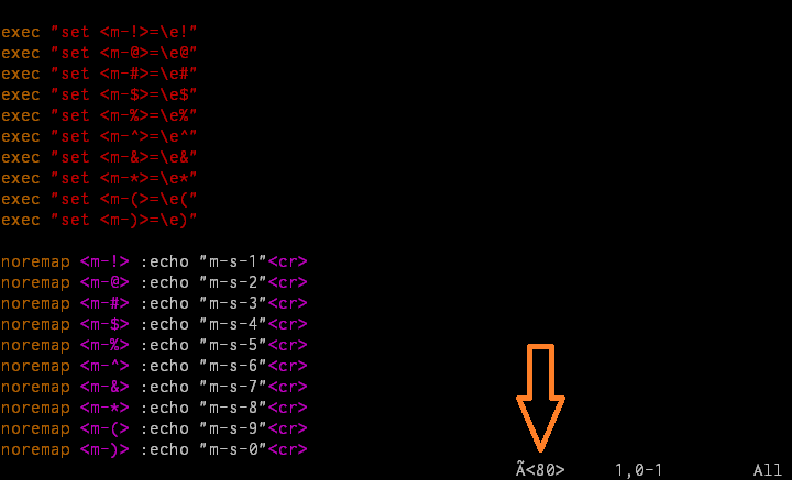 Can't remap ALT+SHIFT+2 · Issue #5759 · vim/vim · GitHub