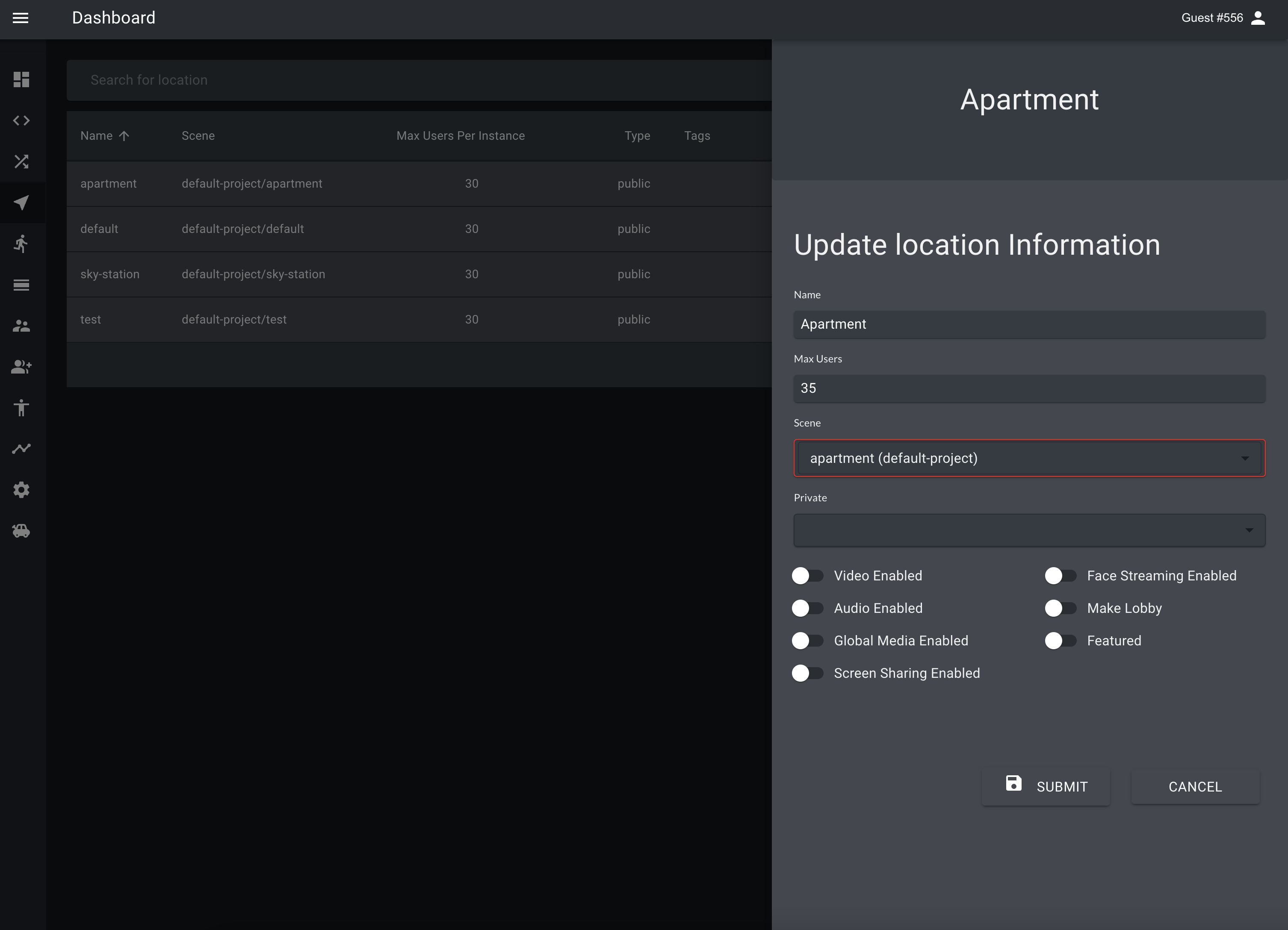 Admin Location Type Not Pre Populating In Edit Modal · Issue 5493 · Etherealengine
