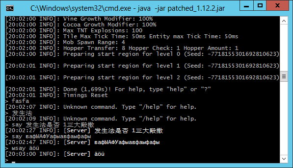 The console appears Chinese characters causing an exception · Issue ...