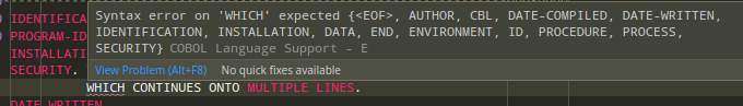 Syntax Error On Multiline Comment Entry For Optional Paragraphs In 