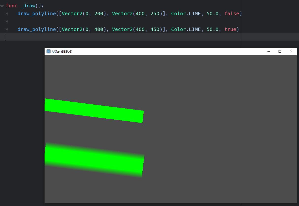 Fix Incorrect Border Width Of Antialiased Lines By Chaosus · Pull Request 51467 · Godotengine