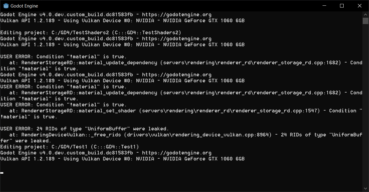 Console output errors on Windows lost colors · Issue #54059 · godotengine/godot · GitHub