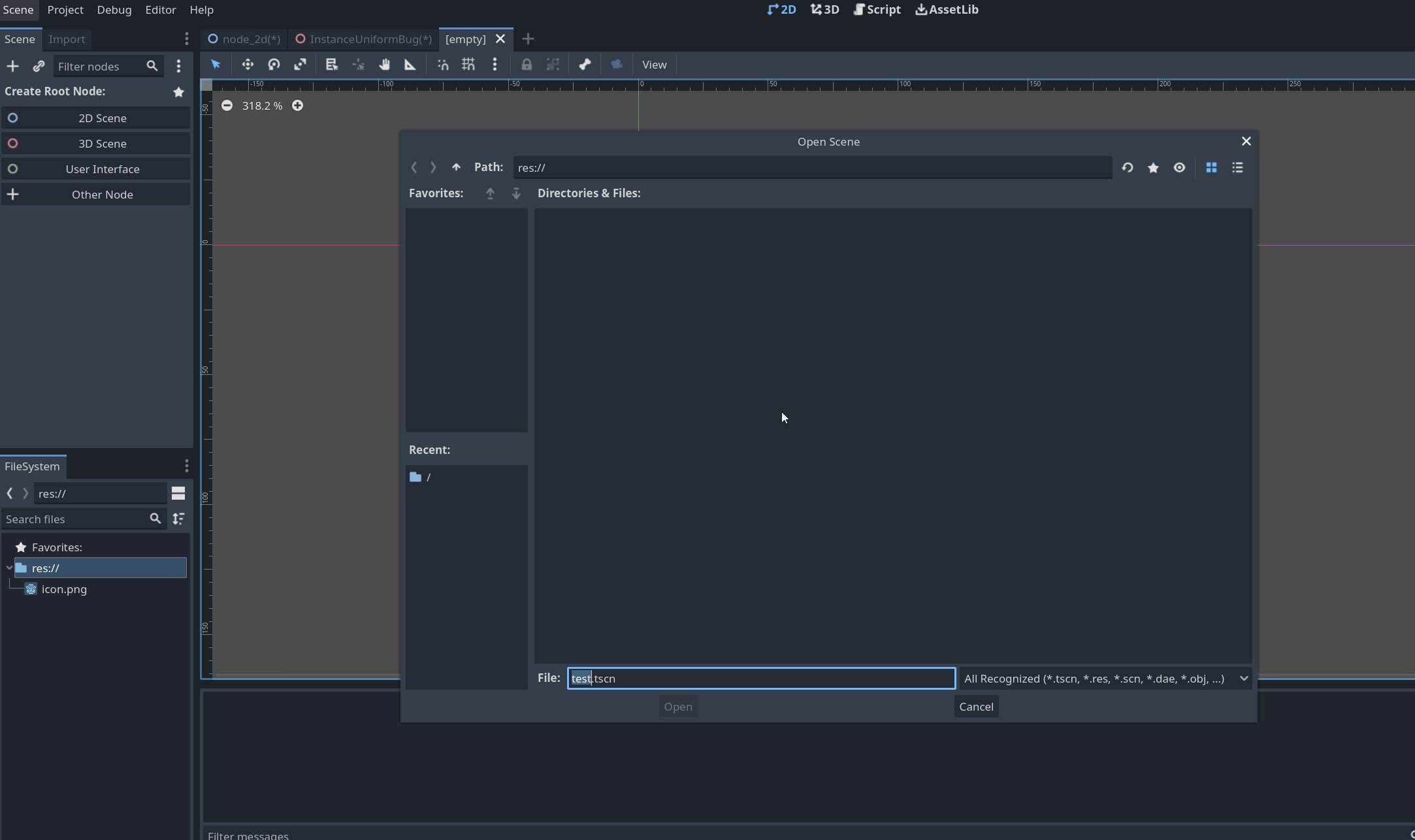 Prevent Error Emitting When Clicking On Empty Space On