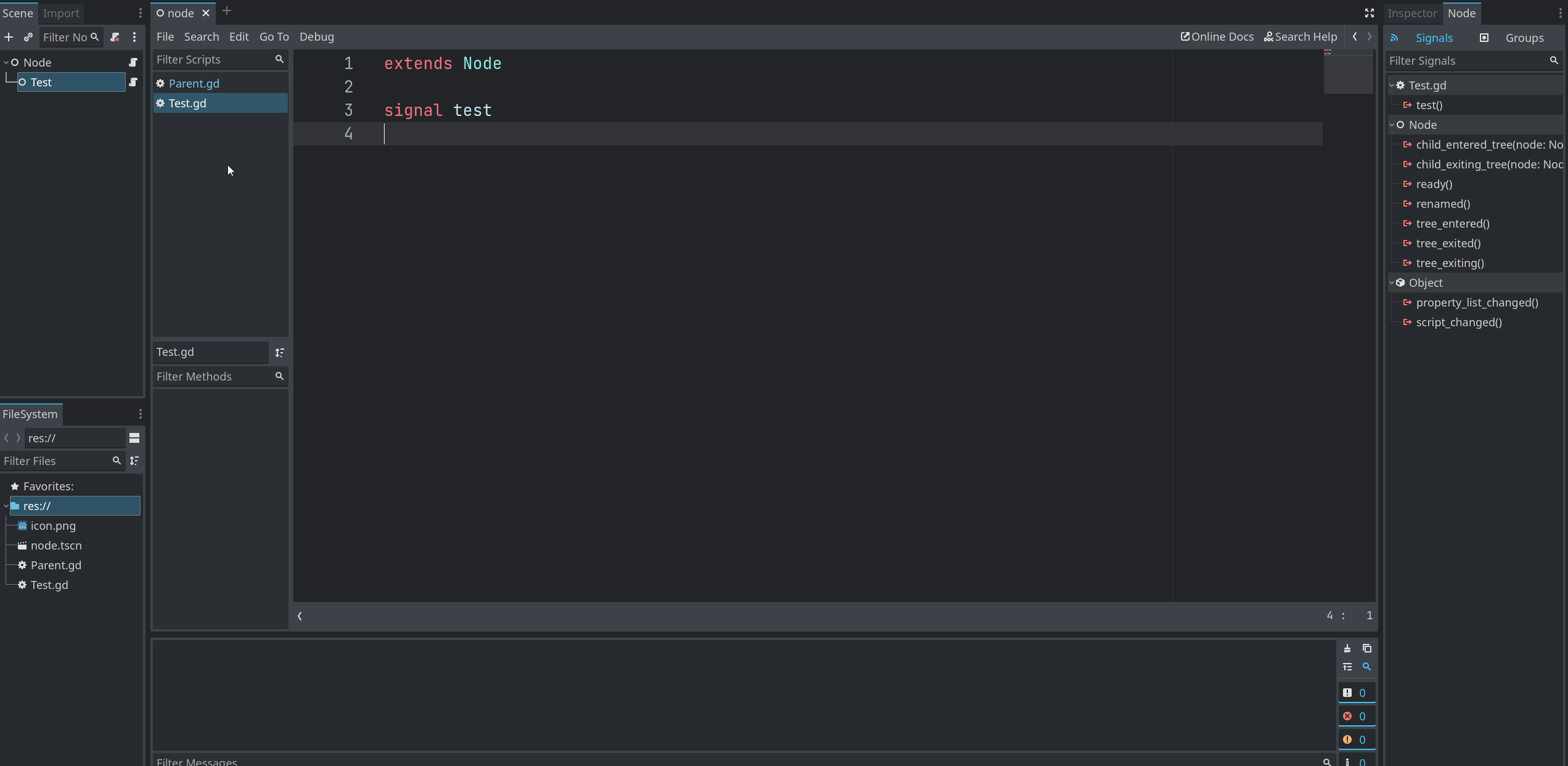 Signal cannot be connected to the custom function using the connection dialog · Issue #63710 ...