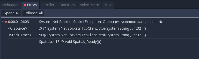 Mono: exception creating TcpClient · Issue #25199 · godotengine/godot · GitHub