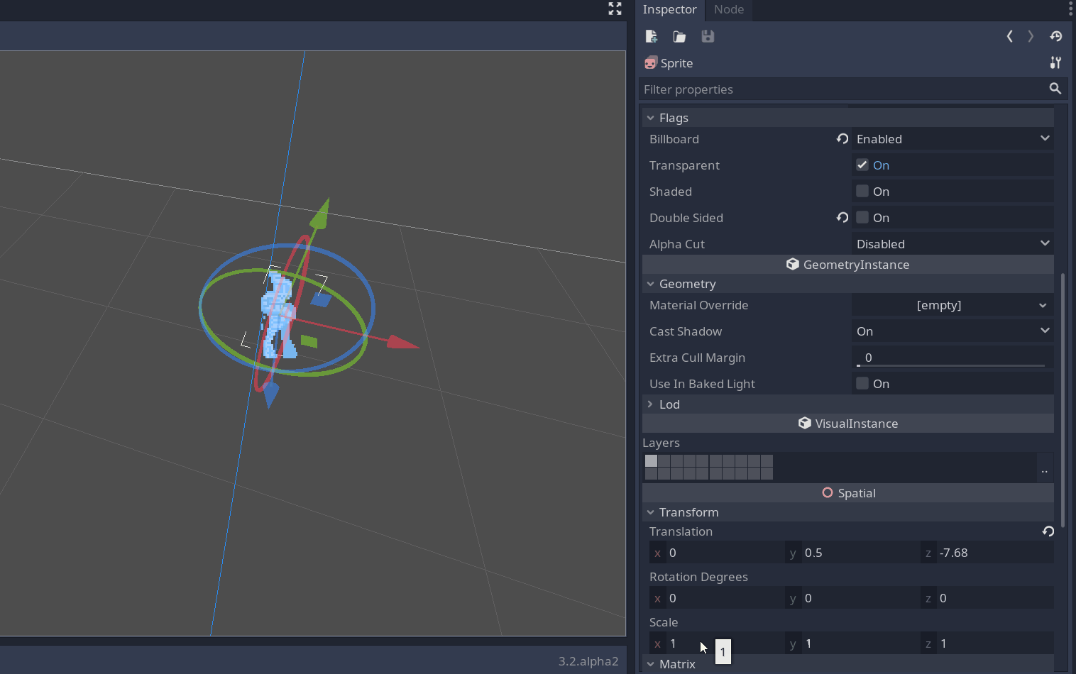 Sprite3D cannot change its scale if Billboard mode is not Disabled · Issue #33003 · godotengine ...