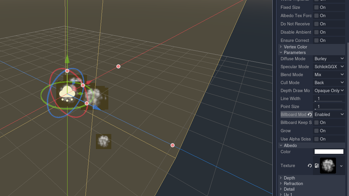 Is there any problem with the option Billboard Mode of Particles 3D? · Issue #34158 ...