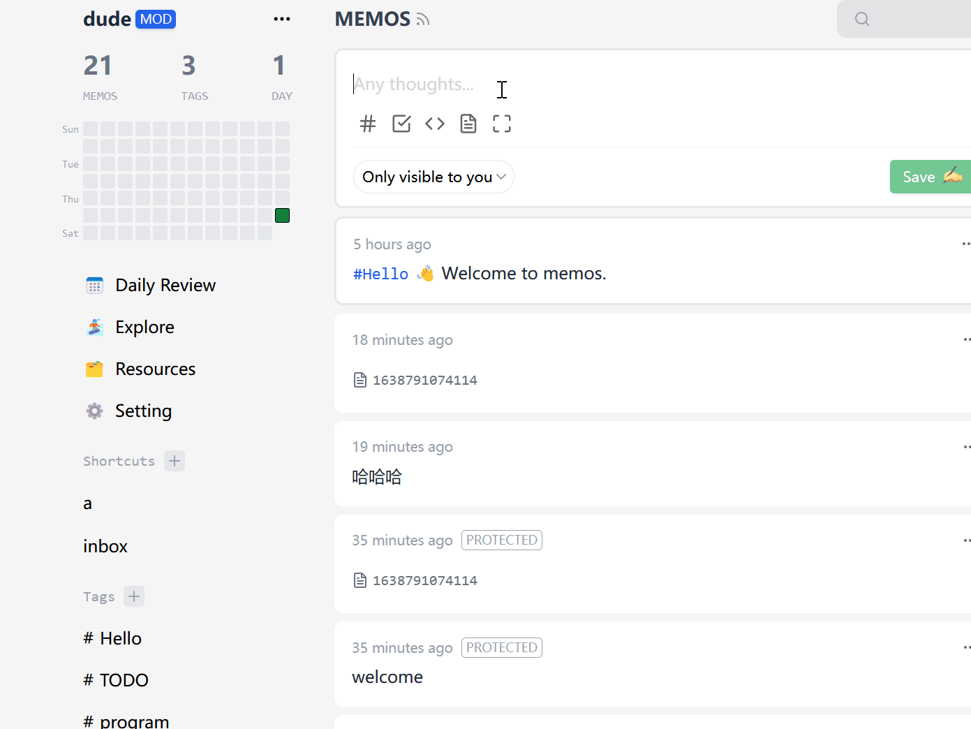 如果在memo保存的文章中包含url，并且url中包含“#”符号，会导致memos错误地自动创建标签。 · Issue #1013 · usememos/memos · GitHub