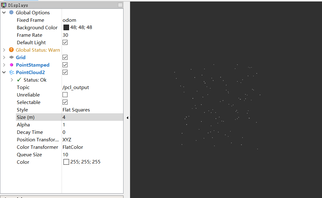 RVIZ can't display point cloud from PointCloud2 message · Issue #49 · ms-iot/ROSOnWindows · GitHub
