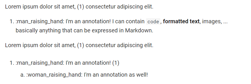Annotation: Annotations cannot be enabled anyway · Issue #3859 · squidfunk/mkdocs-material · GitHub