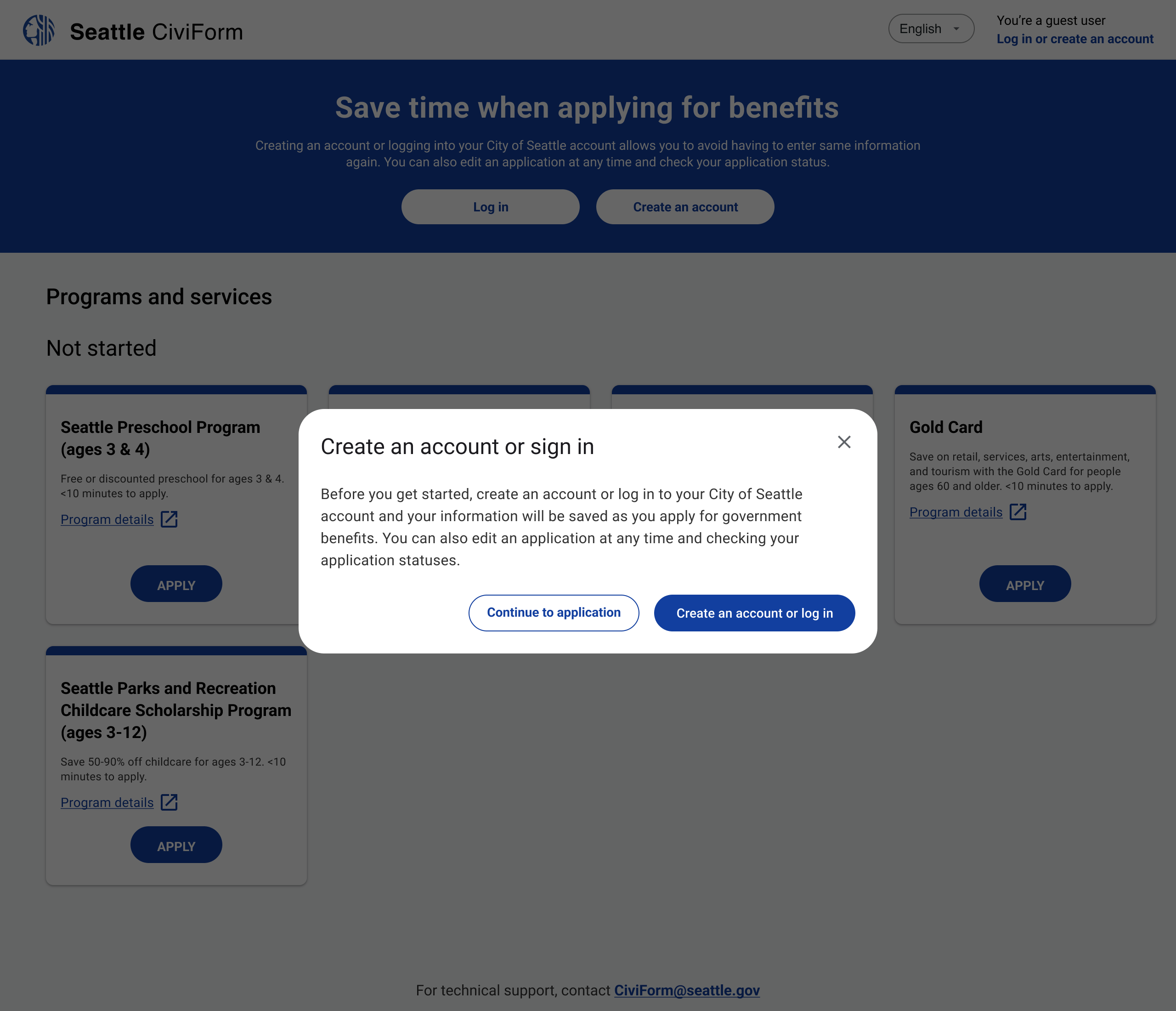 Program Cards Changes · Issue #4365 · civiform/civiform · GitHub
