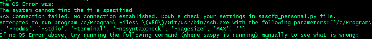 saspy error using windows client · Issue #419 · sassoftware/saspy · GitHub