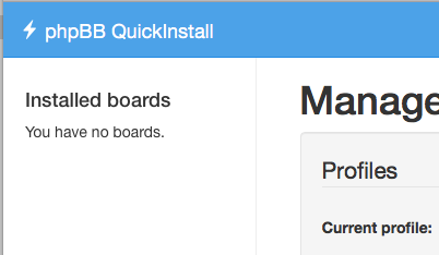 [Minor-Bug] Displaying Error when no boards are installed. · Issue #103 · phpbb/quickinstall ...