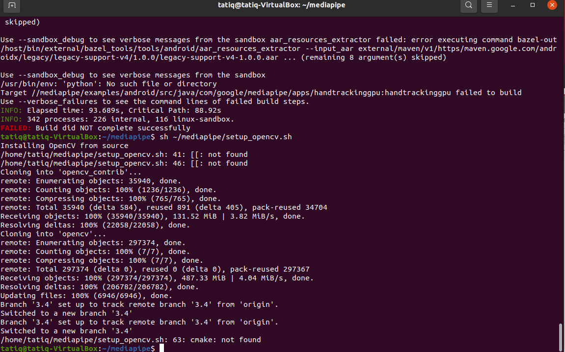 Building Android Apk fail · Issue #2716 · google-ai-edge/mediapipe · GitHub