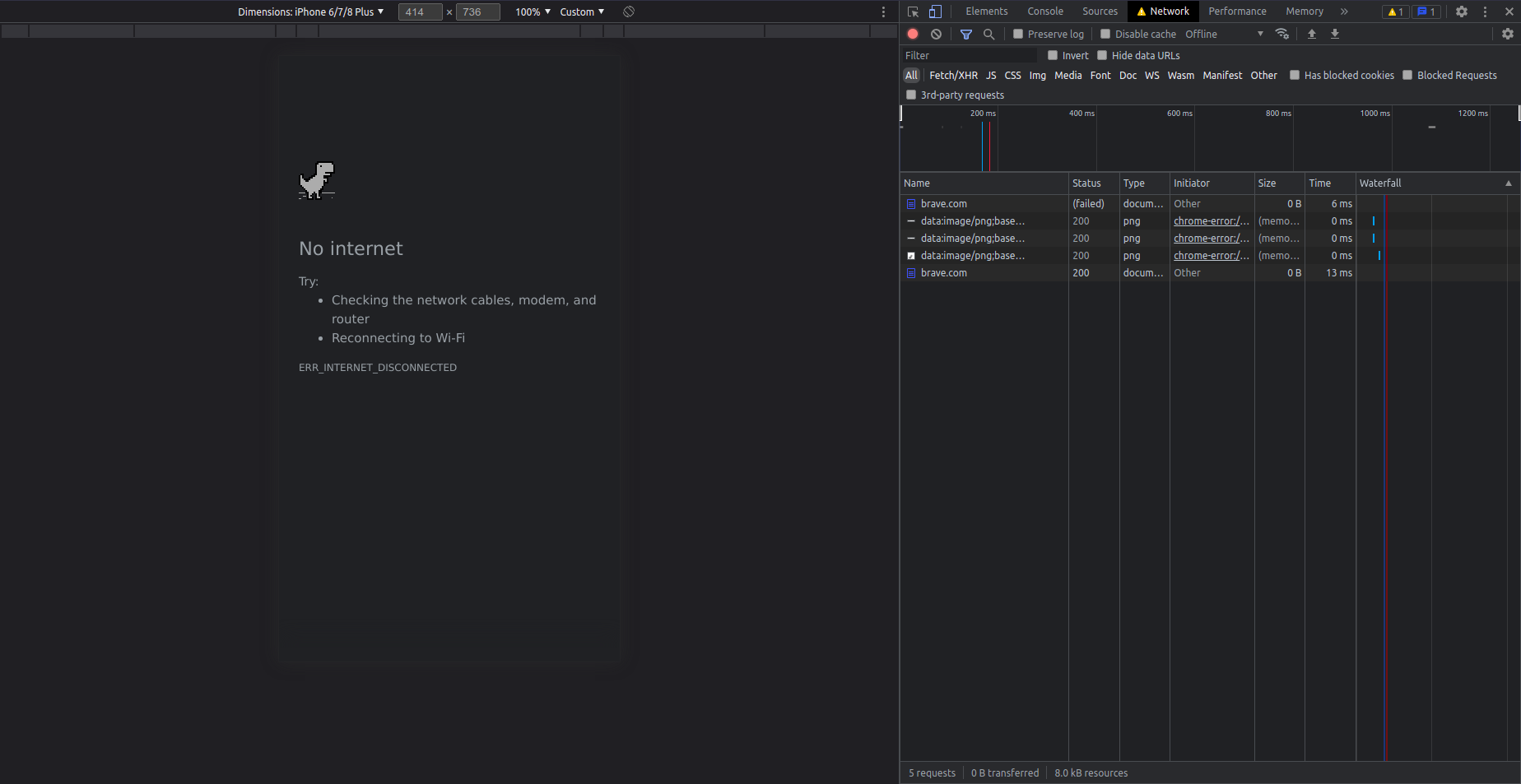 No Internet error when reloading with Dev Tools on · Issue #19826 ...