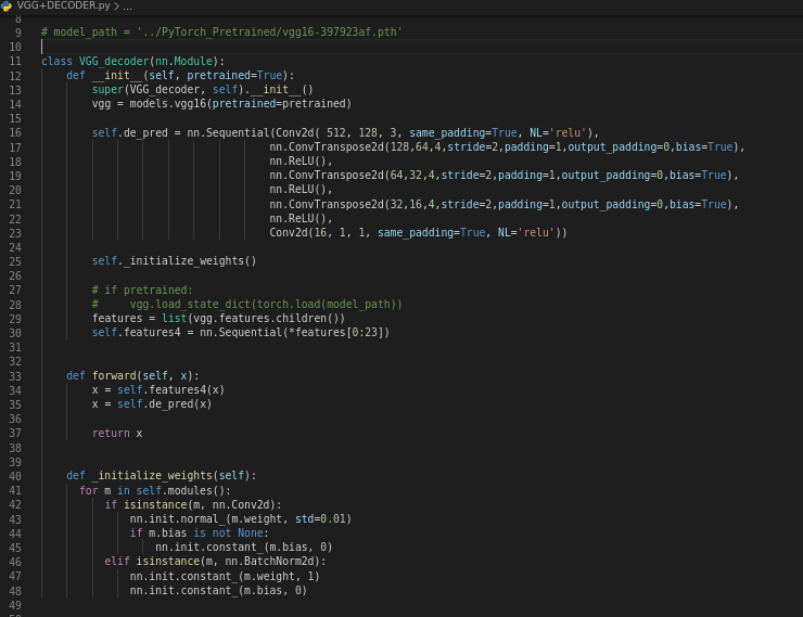 Initialization of the decoder VGG+Decoder · Issue #85 · gjy3035/C-3-Framework · GitHub