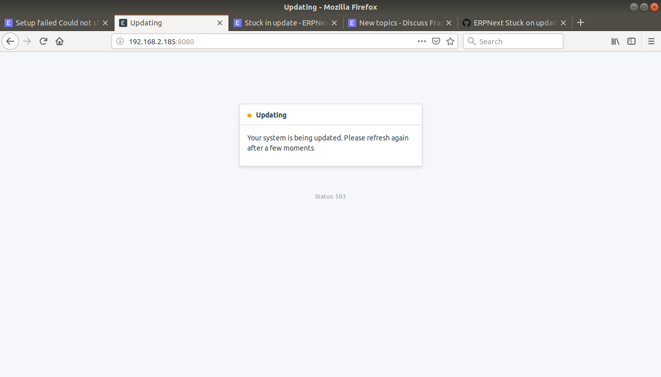 Erpnext Stuck On Updating · Issue 16579 · Frappe Erpnext · Github