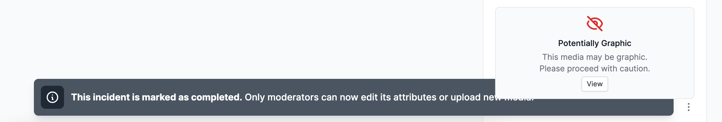 Banners interacting strangely with graphic violence overlays · Issue #340 · atlosdotorg/atlos ...