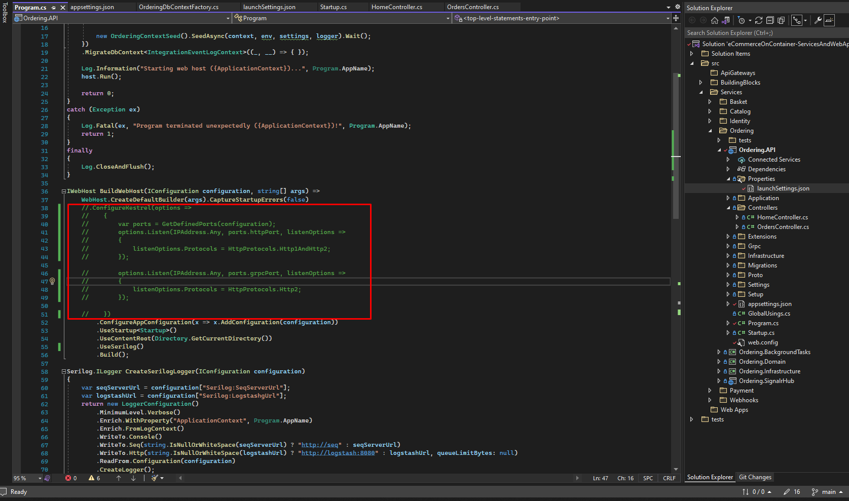 Question on running Ordering.API and Swagger UI · Issue #1904 · dotnet-architecture ...