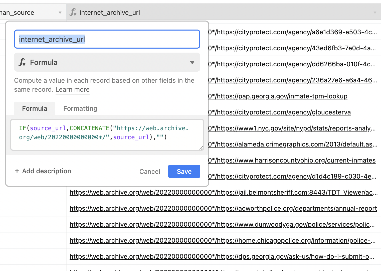 Ability to see available Archives for each Data Source · Issue #8 · Police-Data-Accessibility ...