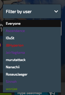 Filter by user doesn't work well with user colours · Issue #3580 · ppy ...