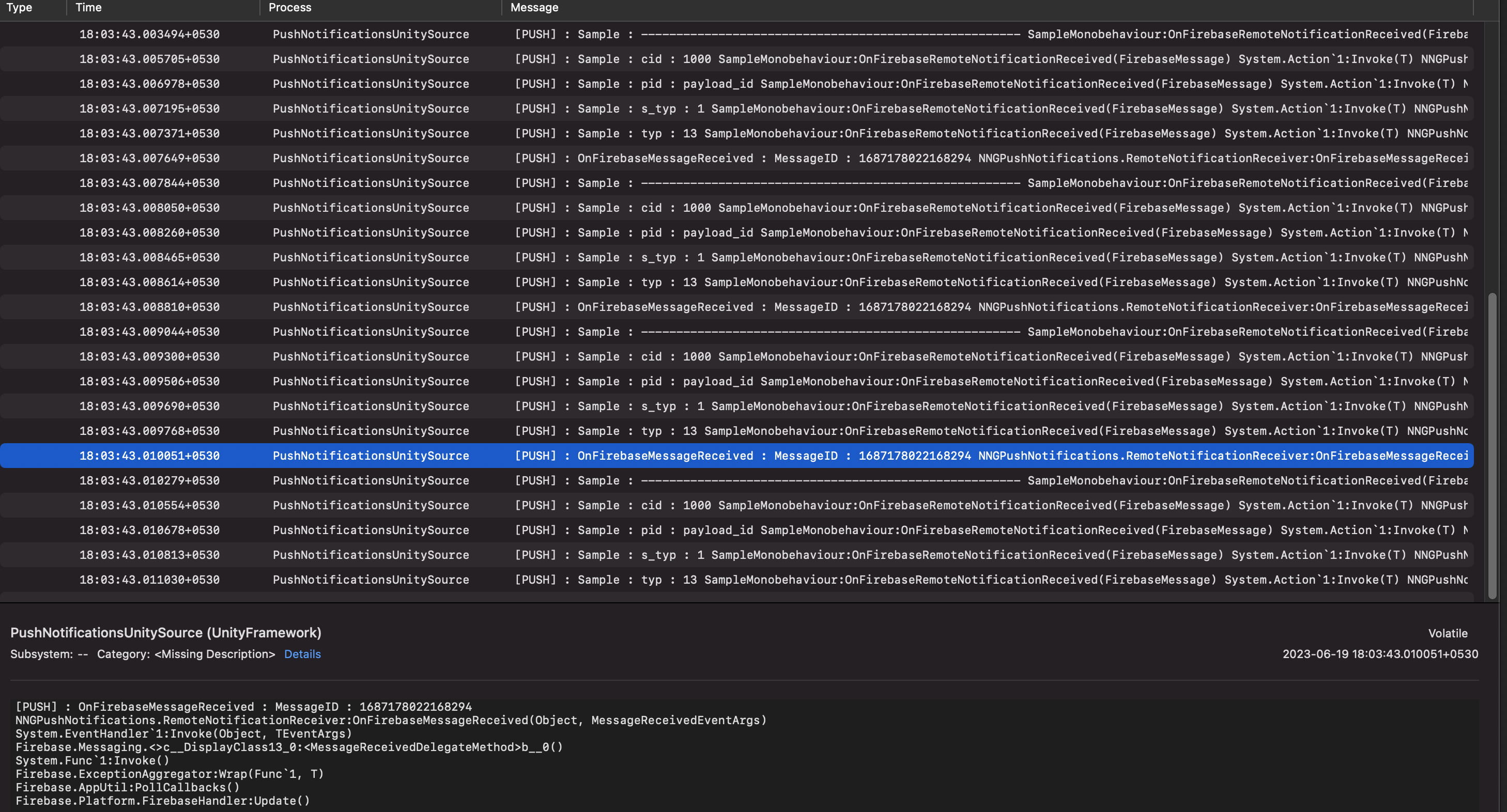FirebaseMessaging.MessageReceived triggers multiple times on receiving single push notification ...