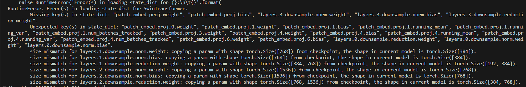 Ctranspath Weights Mismatch Of Swin Tiny Patch4 Window7 224 · Issue