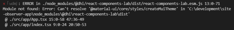 createMuiTheme deprecated in ^4.12.1 · Issue #161 · DHI/react-components · GitHub