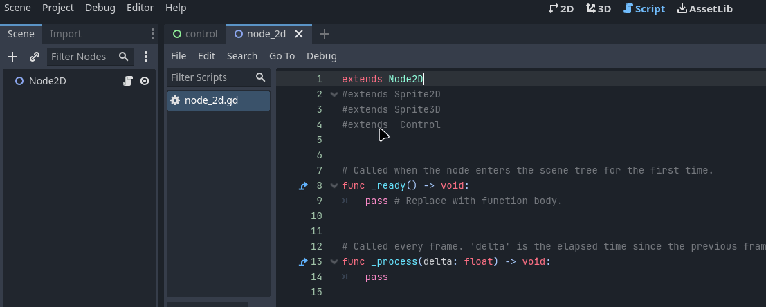The class icon in the editor depends on the extends statement in the script · Issue #76983 ...
