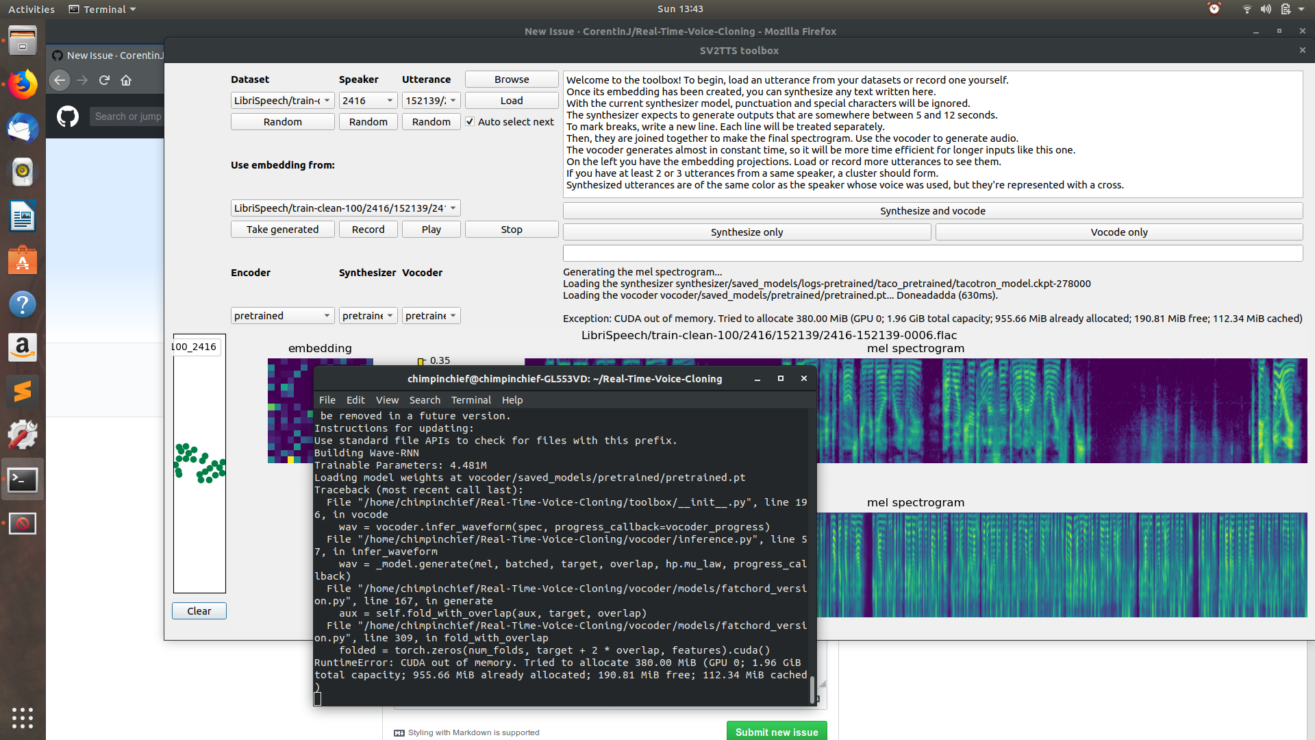 low_mem mode not working. · Issue #144 · CorentinJ/Real-Time-Voice-Cloning · GitHub