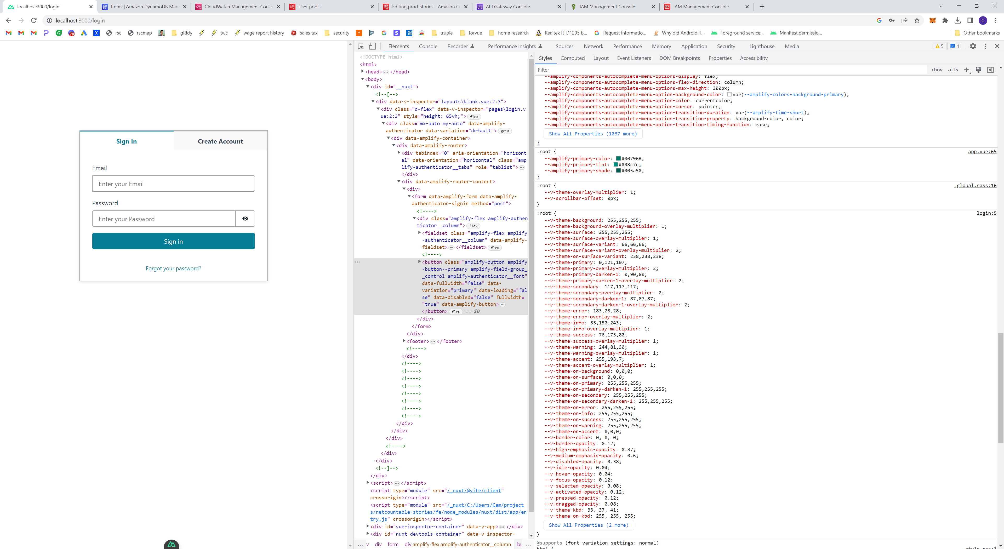 Vue 3, instructions for changing colors don't work · Issue #3667 · aws-amplify/amplify-ui · GitHub