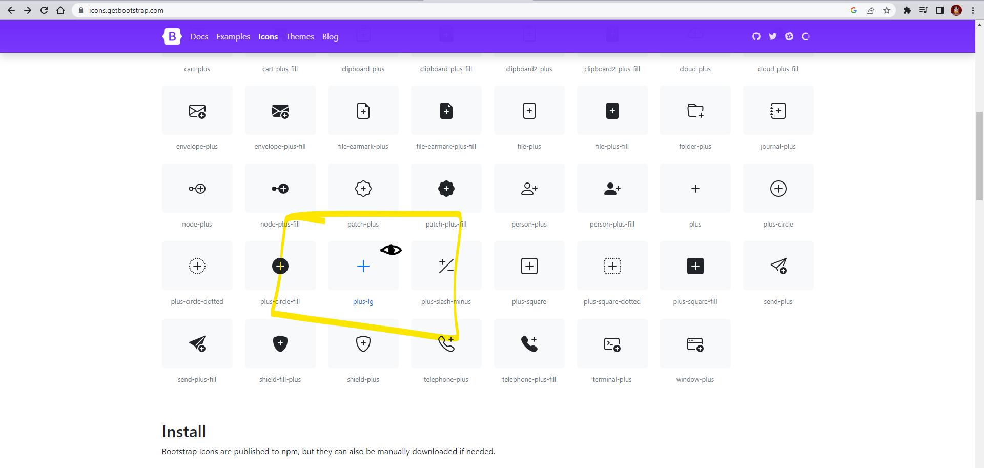 Icons details in bootstrap modal popup! · Issue #1534 · twbs/icons · GitHub