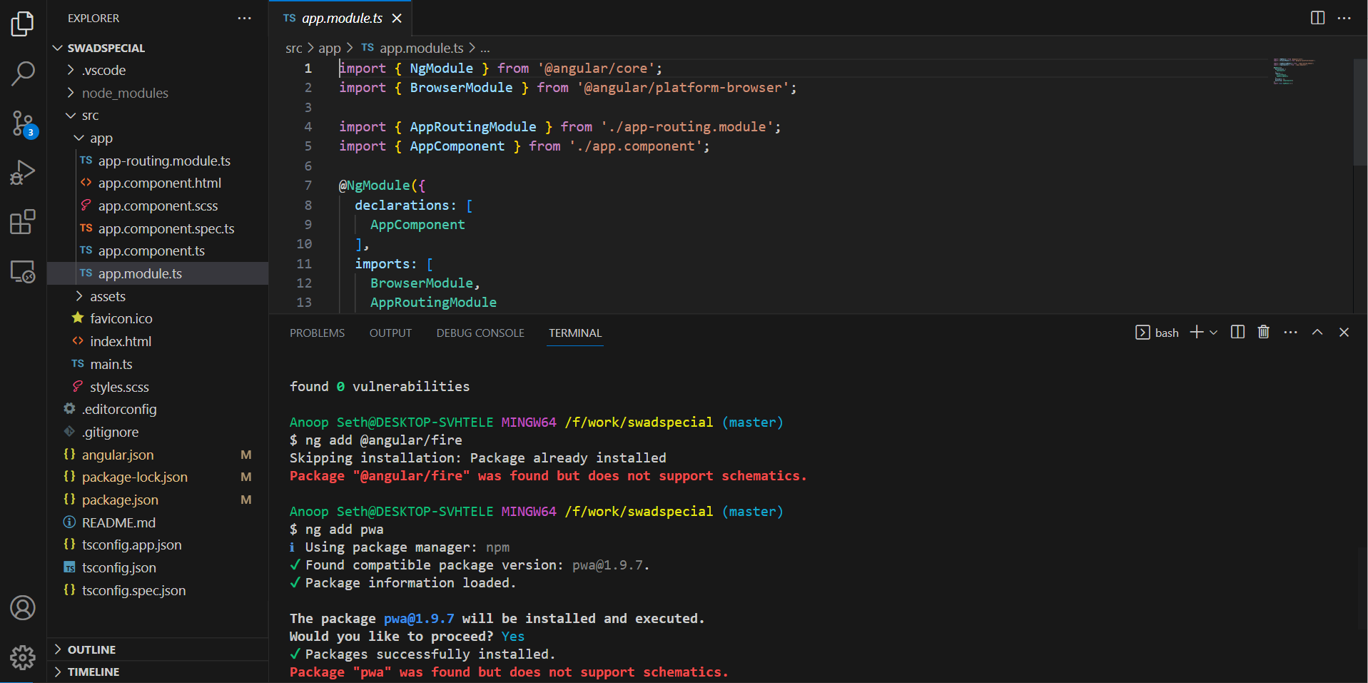 Firebase or PWA is not supporting ng V16 · Issue #50249 · angular ... Firebase or PWA is not supporting ng V16 · Issue #50249 · angular ...