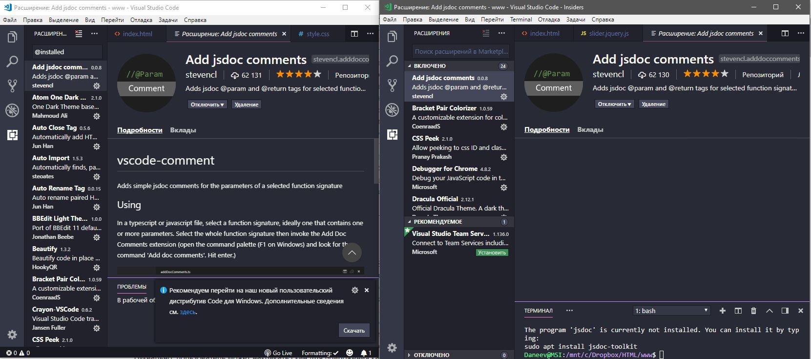 All extensions do not contain "Details" in VSC-Insiders · Issue #56582 ...