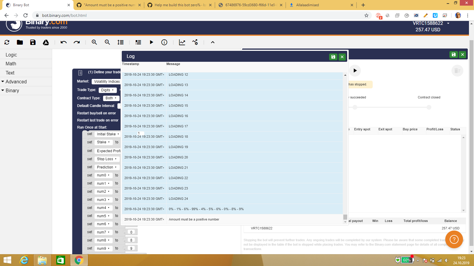 Help me build this bot zero% · Issue #2055 · binary-com/binary-bot · GitHub