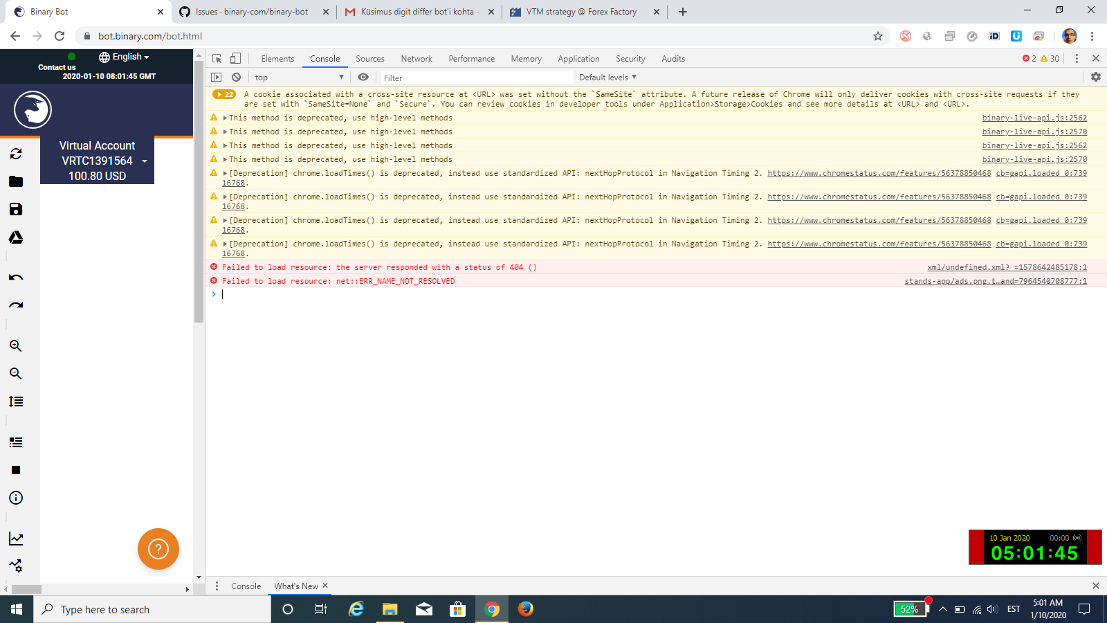 Reduce of empty array with no initial value · Issue #2313 · binary-com/binary-bot · GitHub