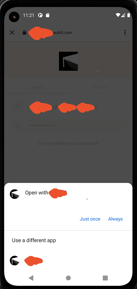 React Native Auth0 “open With ” Duplicate After Upgrade To 2 9 0 · Issue 401 · Auth0 React