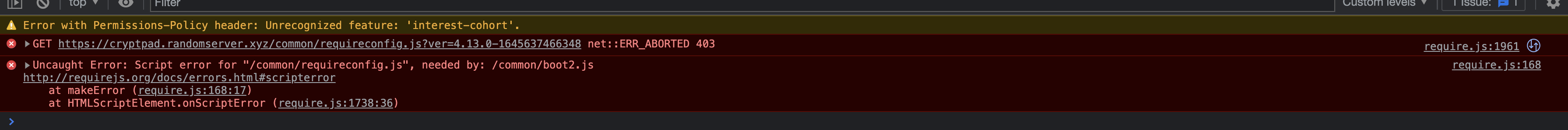 All I see is a black screen after updating from 14.12.0 to 14.13.0 · Issue #873 · cryptpad ...