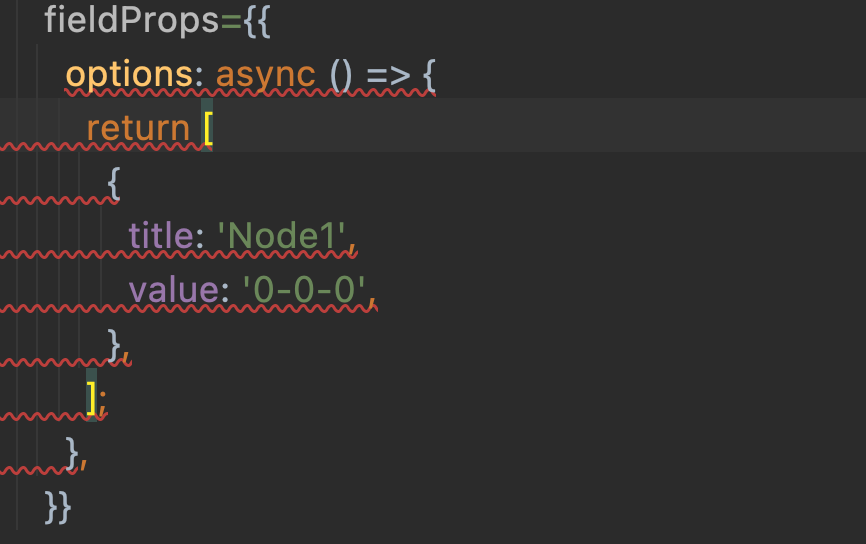 🧐[问题] ProFormTreeSelect 异步加载案例 · Issue #4598 · ant-design/pro-components · GitHub