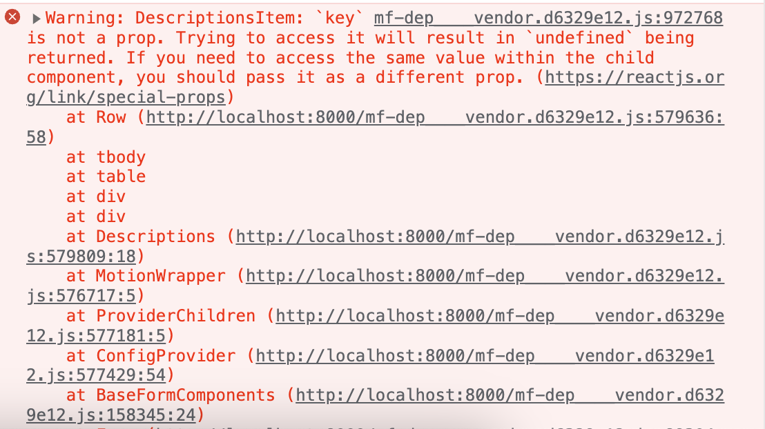 🐛[BUG] 使用 ProDescriptions.Item 报错，DescriptionsItem: `key` is not a prop. · Issue #7469 · ant ...