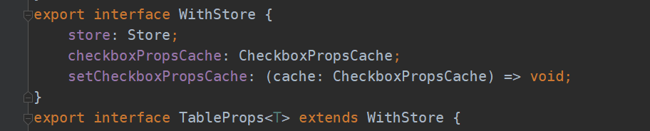 3.24.0 table组件添加了一个WithStore，但是文档并没有描述具体意思，然后项目typescript一路错误 · Issue ...