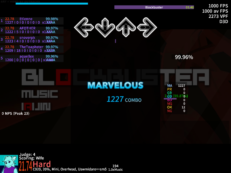 Crashed upon MFCing Blockbuster from NBJS2 · Issue #934 · etternagame/etterna · GitHub