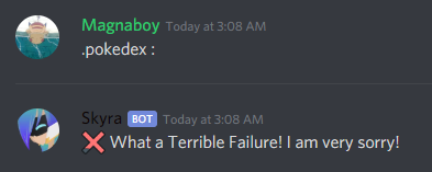 bug: Terrible failure from pokedex command · Issue #571 · skyra-project/skyra · GitHub