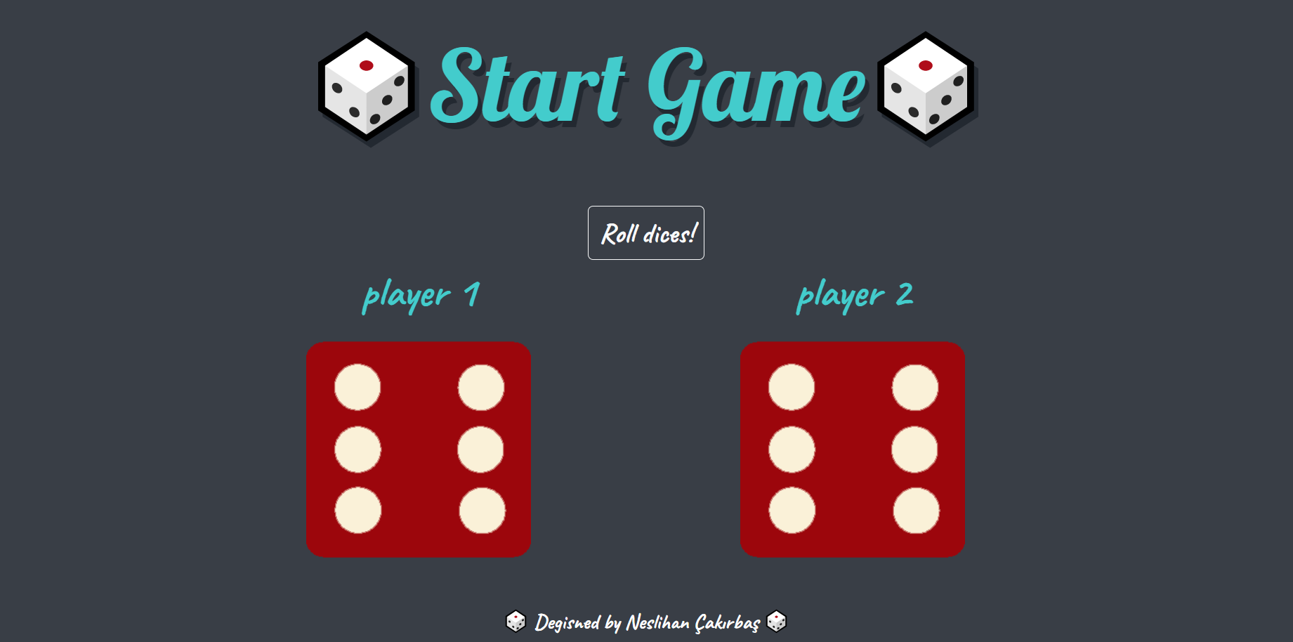 GitHub - 1neslihan/simpleDiceGame: When the page refreshed which dice ...