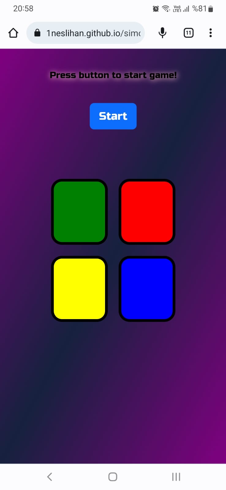 GitHub - 1neslihan/simonGame