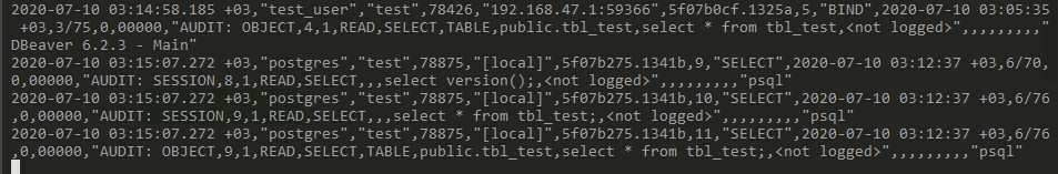 cannot specify user to logging, logging all · Issue #110 · pgaudit/pgaudit · GitHub