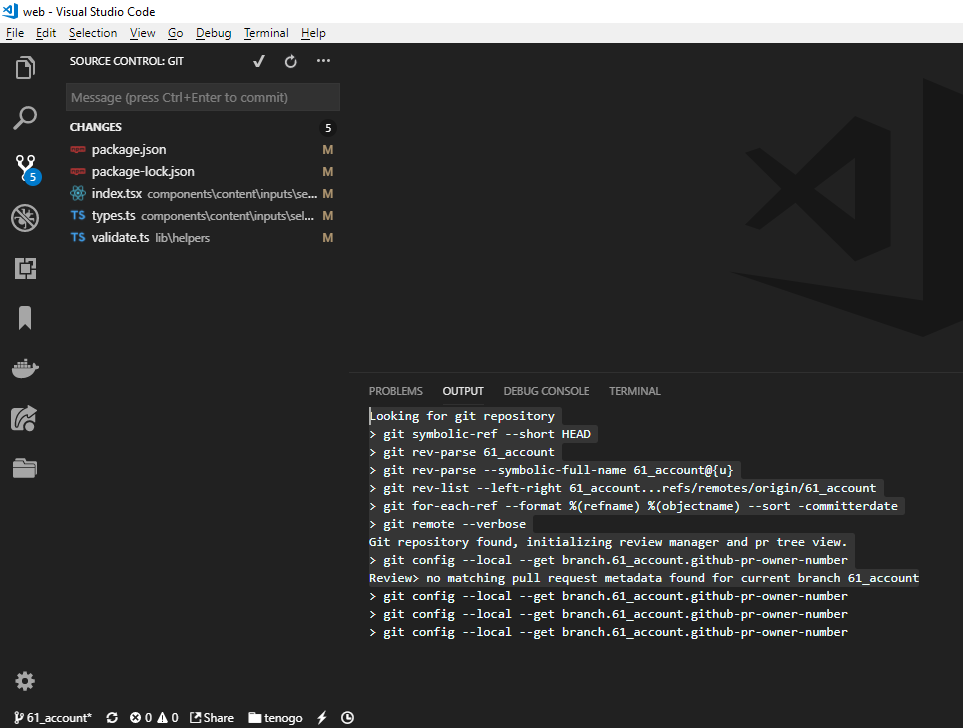 PR Panel isn't Showing · Issue #419 · microsoft/vscode-pull-request ...