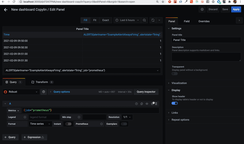 Prometheus: When editing disabled query in dashboard, it becomes enabled · Issue #31048 ...