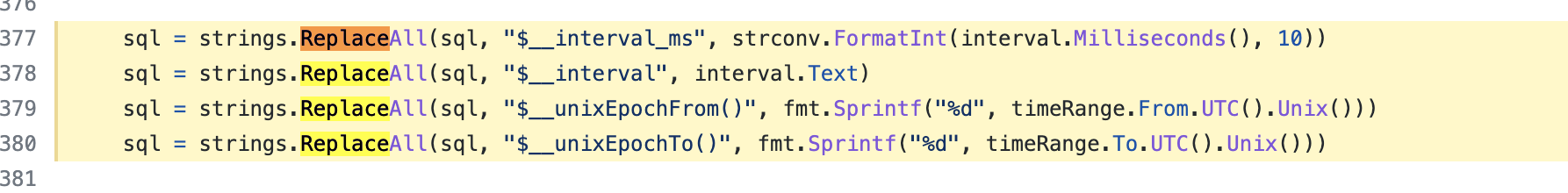 Variables: Functionality to unify/replace internal variable with different syntax on backend ...
